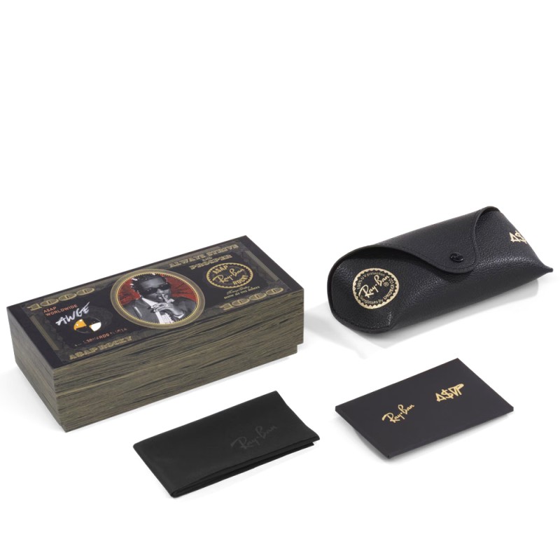 RAY-BAN SUNGLASSES MEGA WAYFARER ASAP ROCKY BLACKED OUT COLLECTION ...